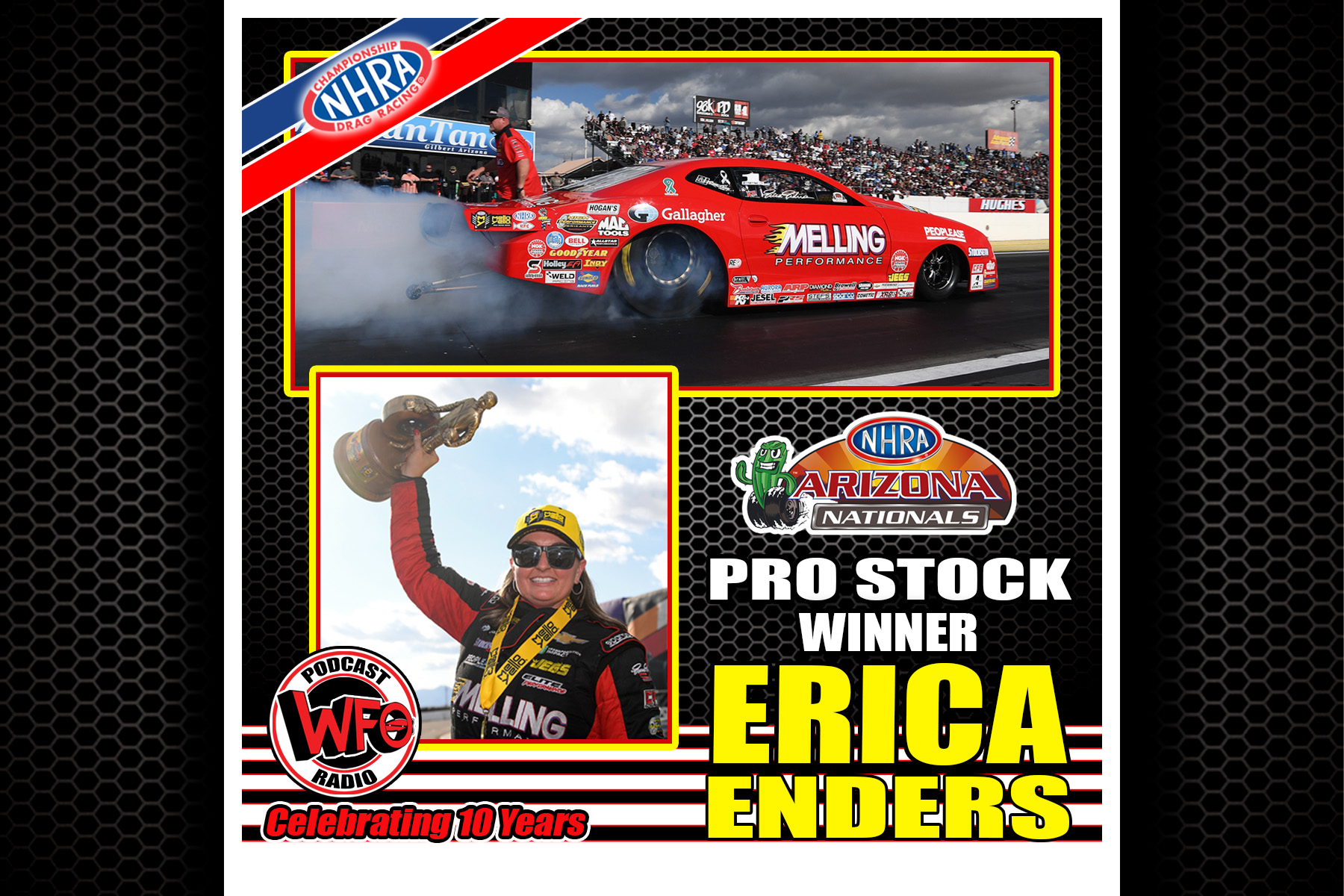 WFO Radio Motorsports Podcast NHRA Podcast Erica Enders Arizona ...